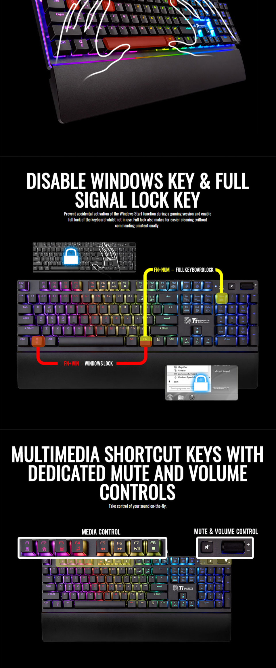 Thermaltake eSPORTS Challenger Edge Pro RGB Gaming Keyboard | BPC ...